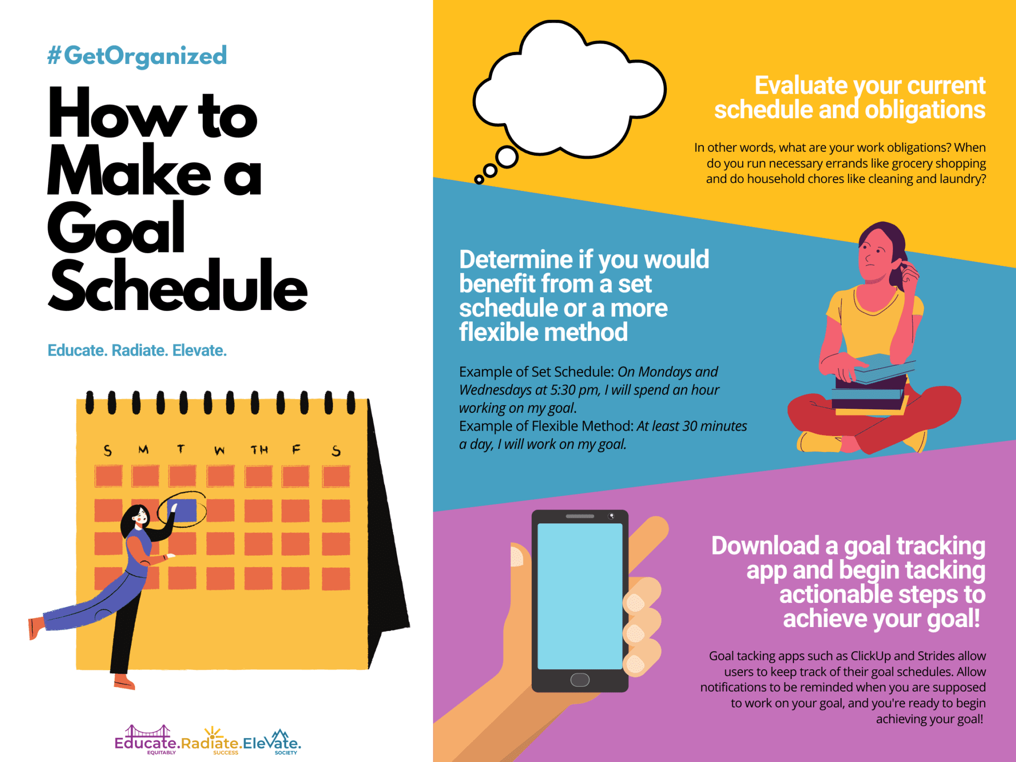 Actionable Steps to Achieve SMART Goals - Educate. Radiate. Elevate.